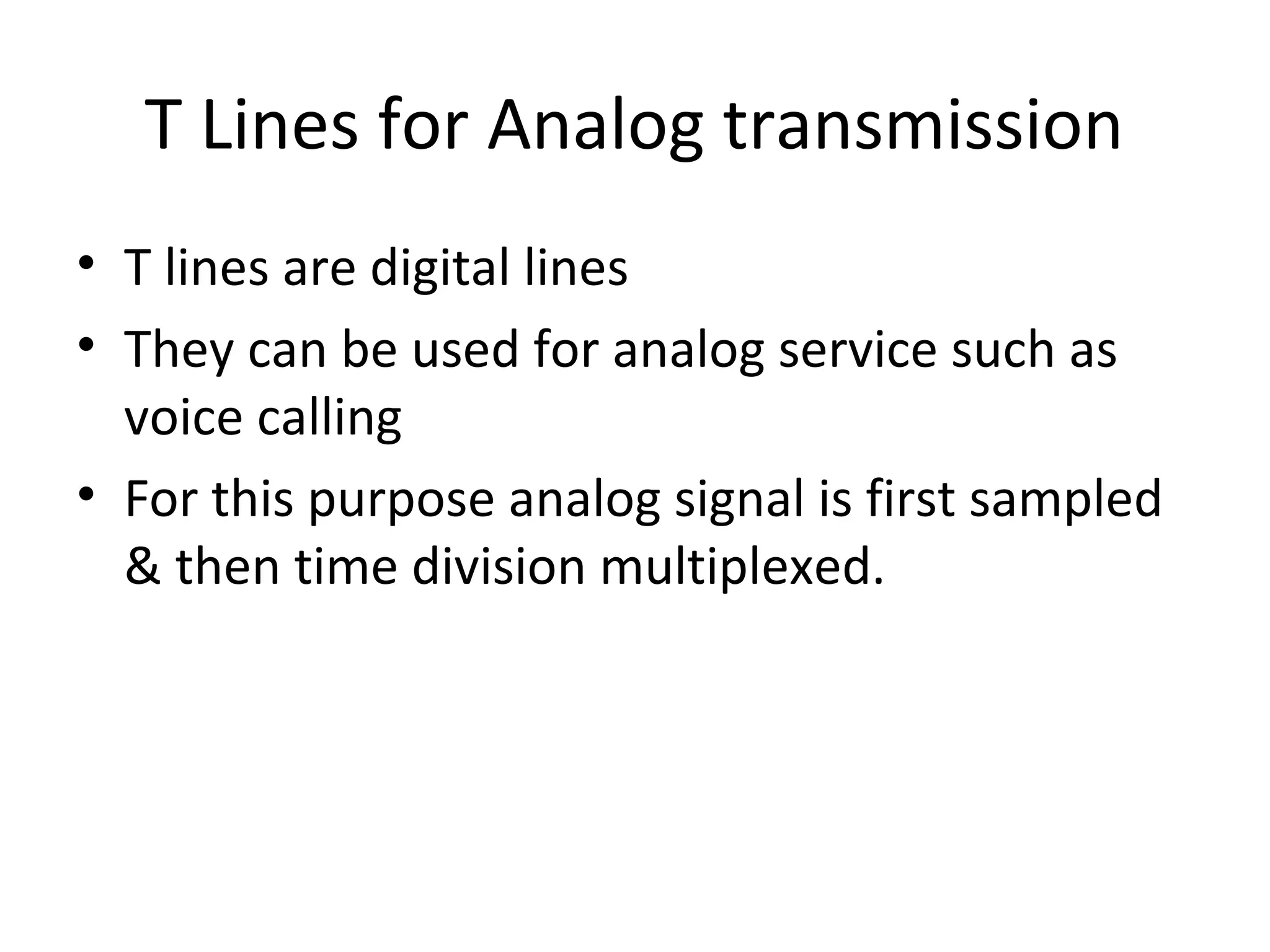 Applications of Time Division multiplexing : statistical TDM | PPT