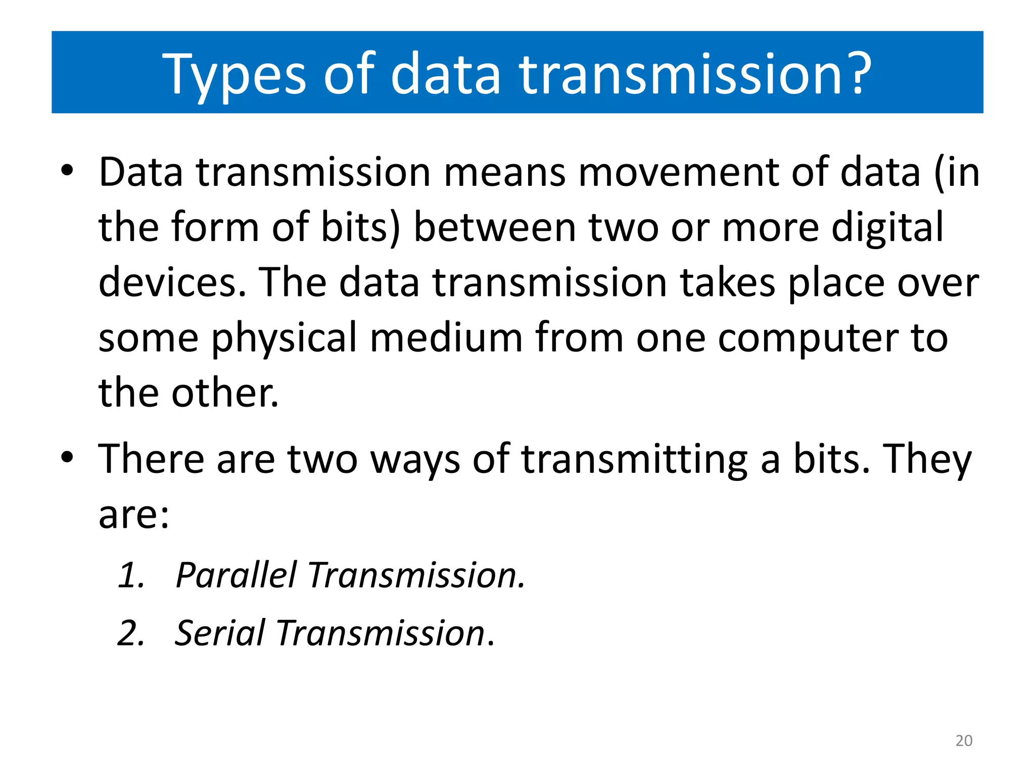 Data Communication & computer network: Channel types | PDF
