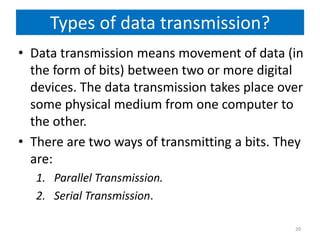 Data Communication & computer network: Channel types | PDF