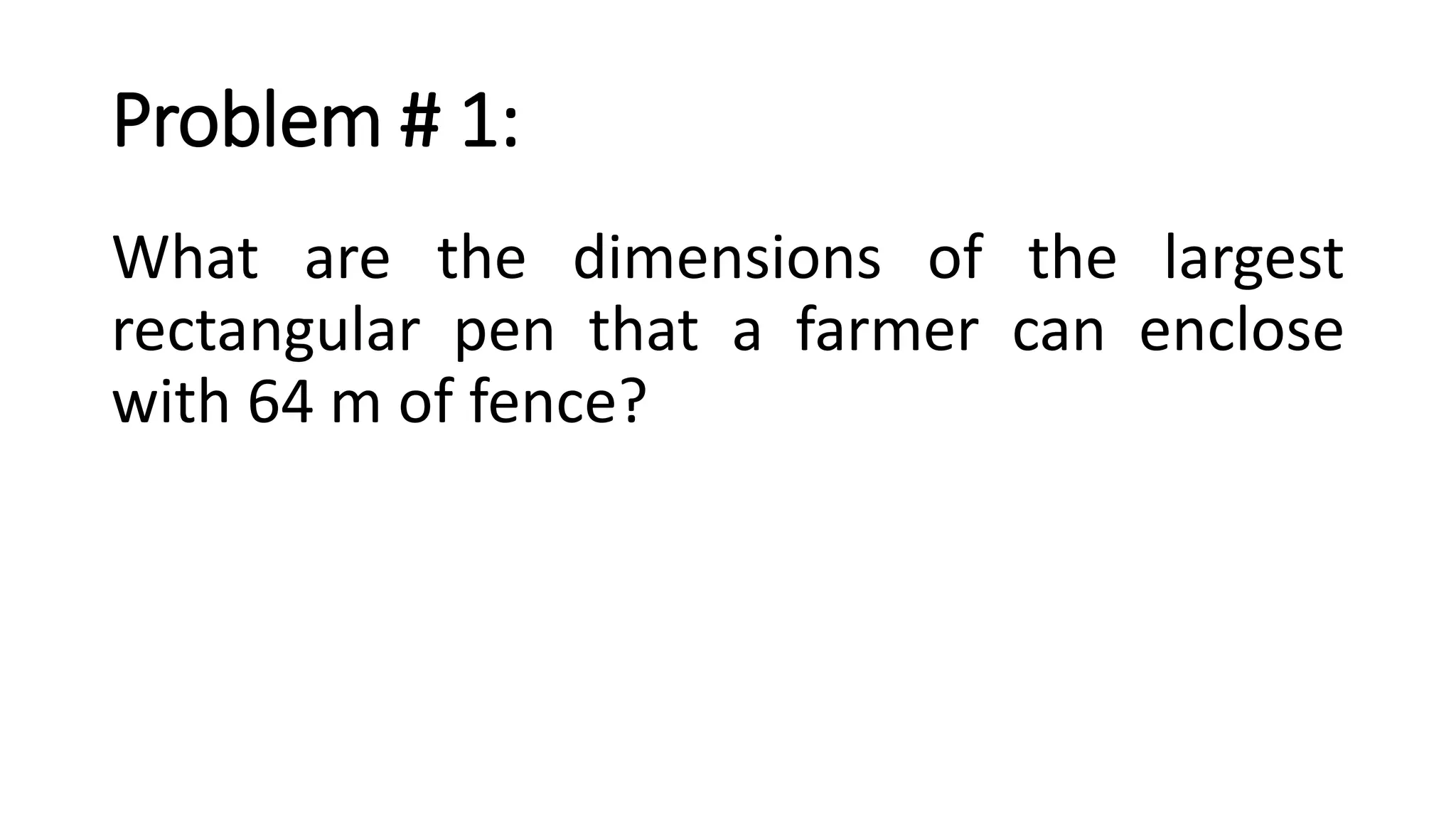 3 lesson 3 problems involving maximum and minimum points | PPTX