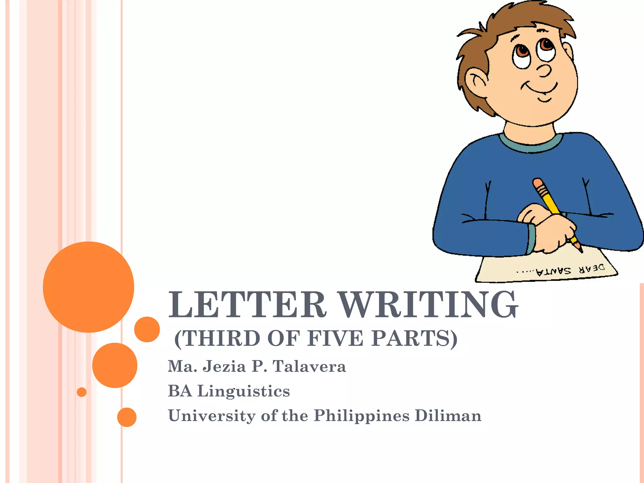 3 letter writing | PPT