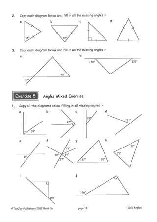 3 level 3a hw chapter 3 angles | PDF