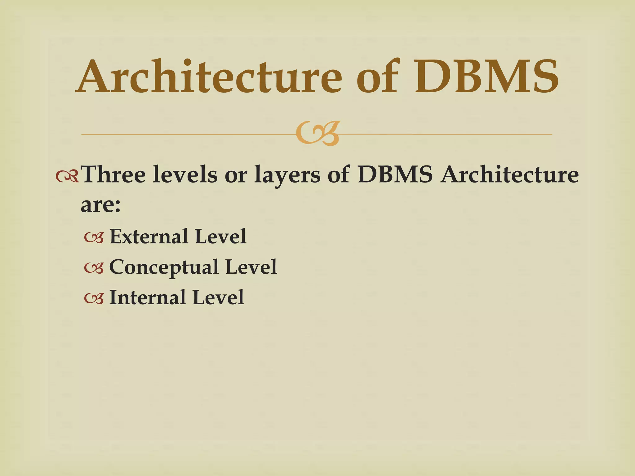 3 Level Architecture | PPTX | Databases | Computer Software and Applications