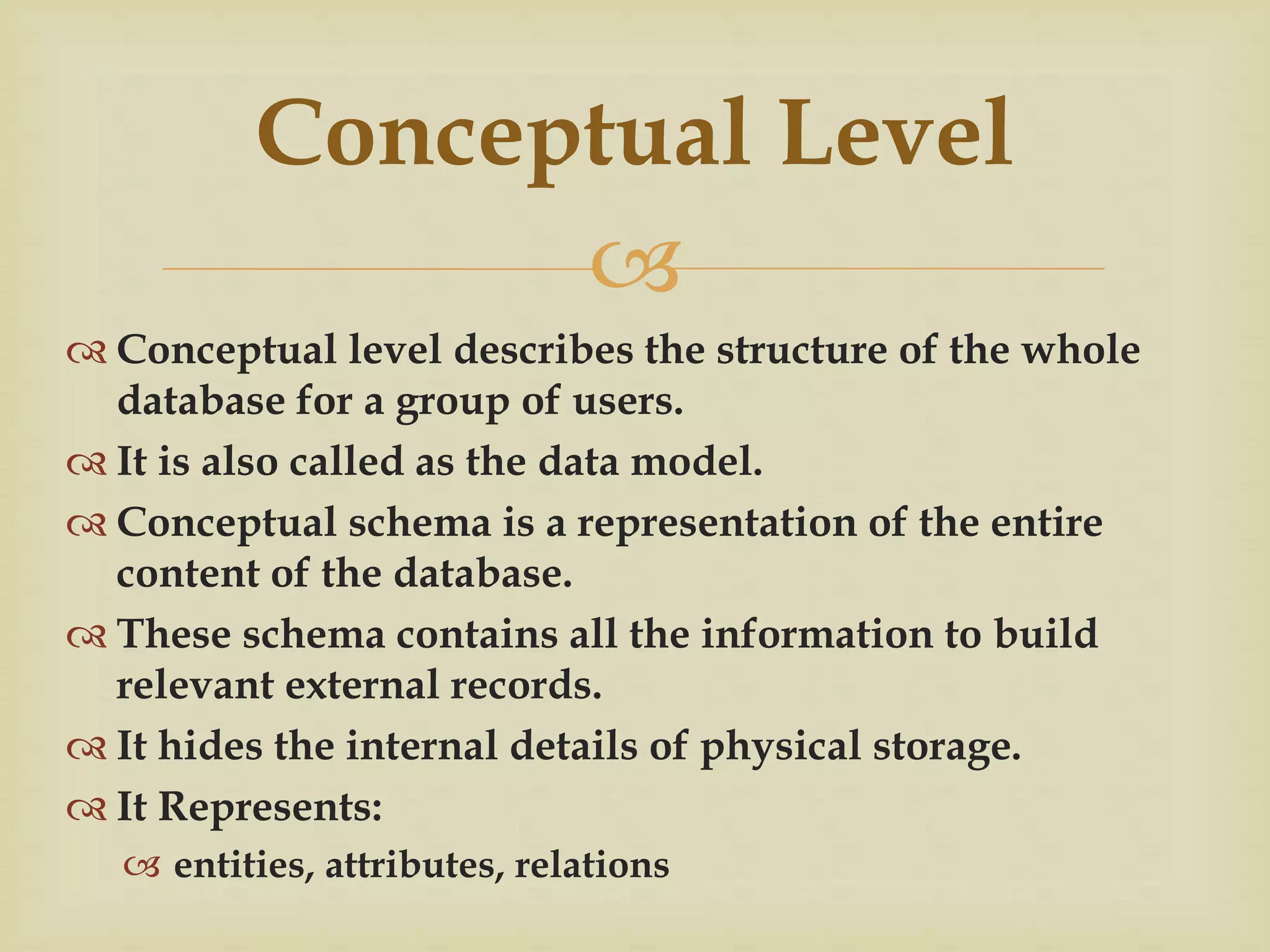 3 Level Architecture | PPTX | Databases | Computer Software and Applications