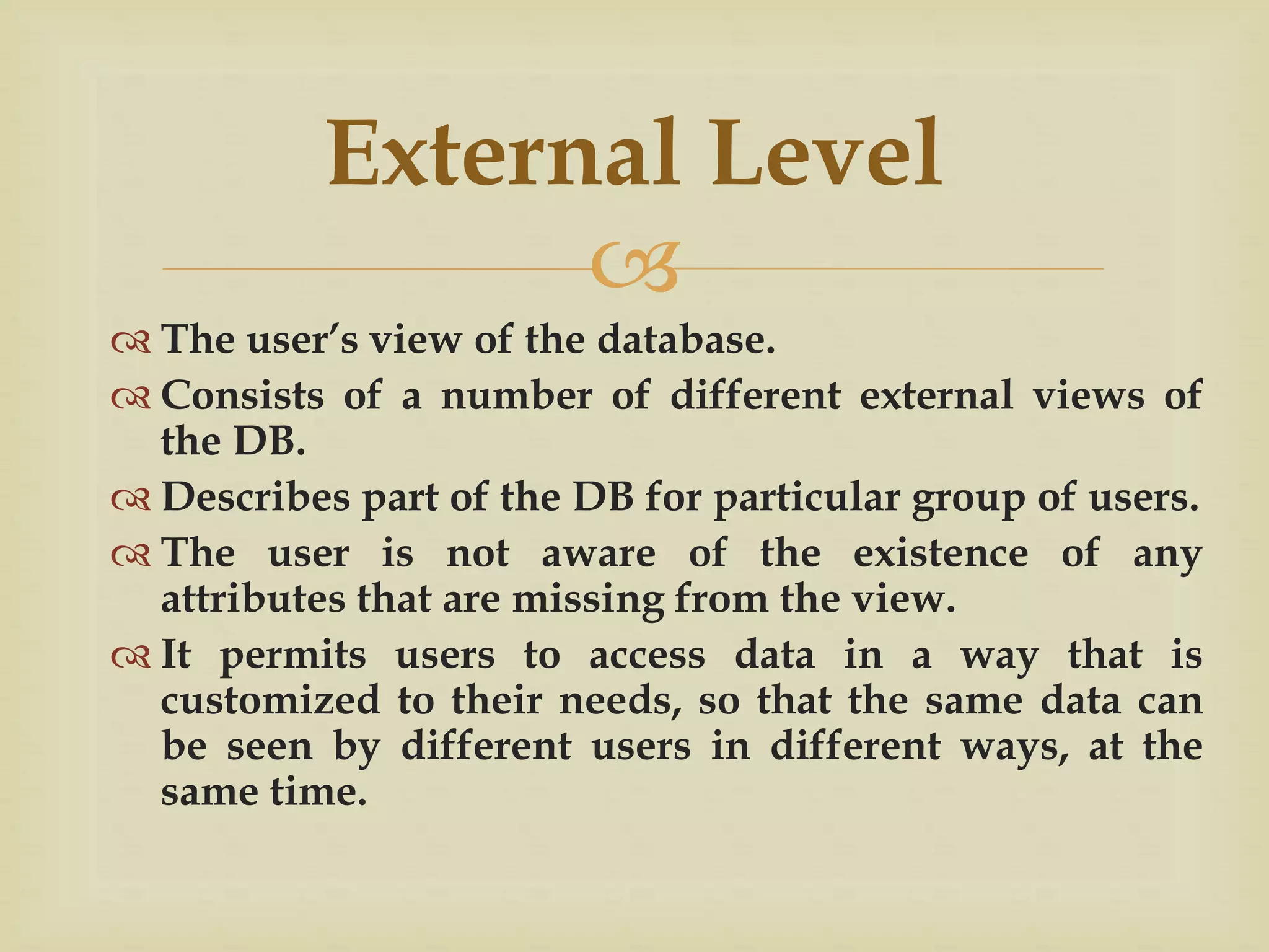 3 Level Architecture | PPTX | Databases | Computer Software and Applications