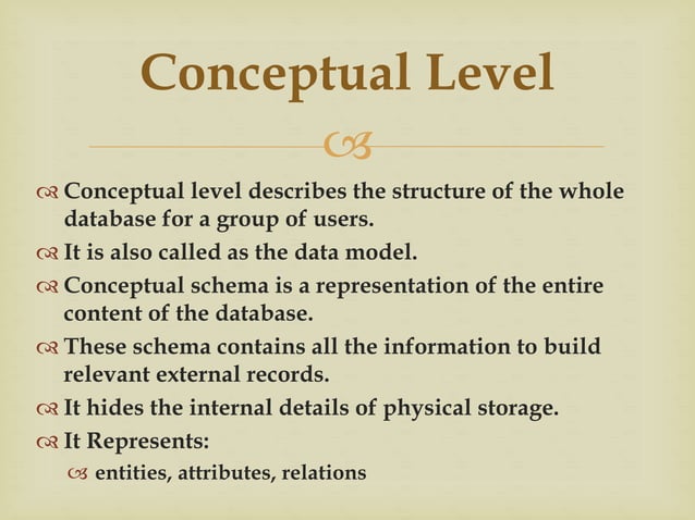 3 Level Architecture | PPTX | Databases | Computer Software and Applications