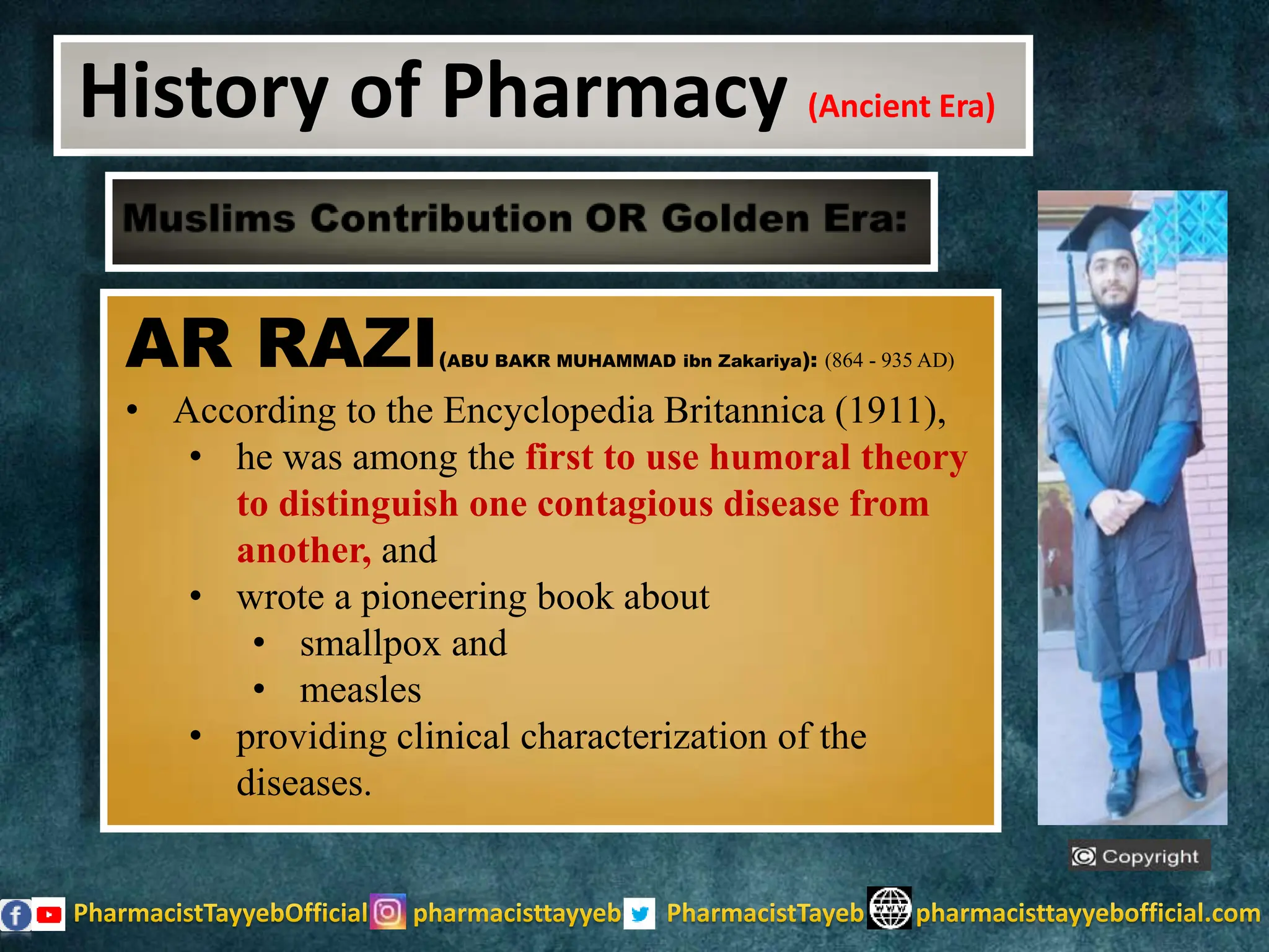 History of Pharmacy |L 3| Muslim's Contribution| Golden Era| Pharmacist ...