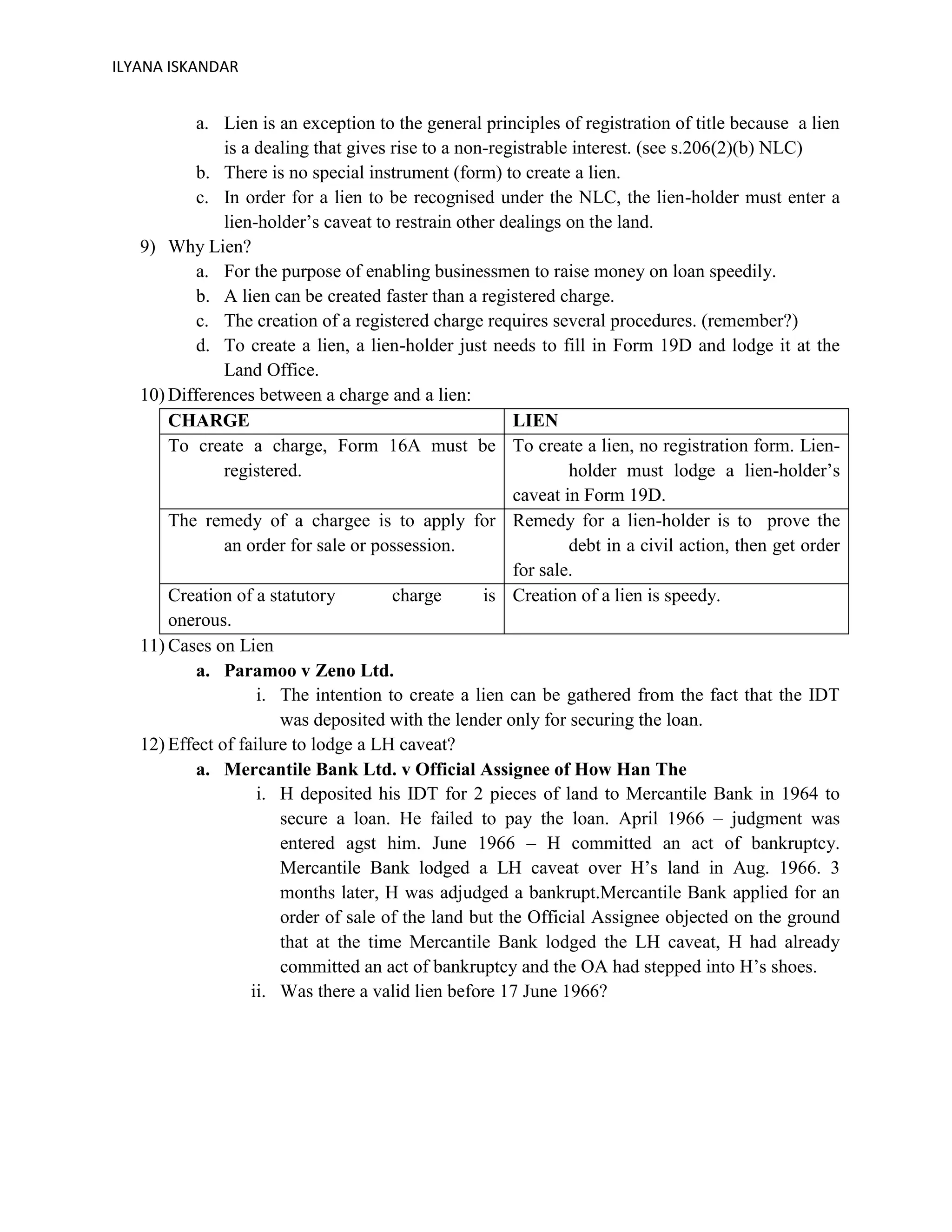 3) lien holder caveat | PDF