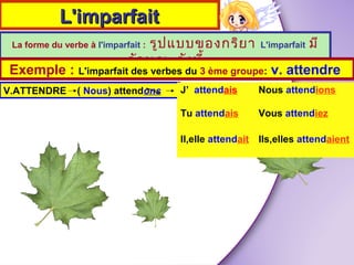 3 พื้นฐานl'imparfait | PPS