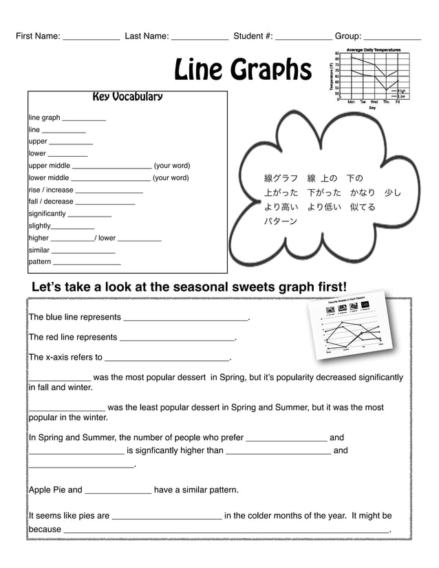3 line graph worksheet | PDF