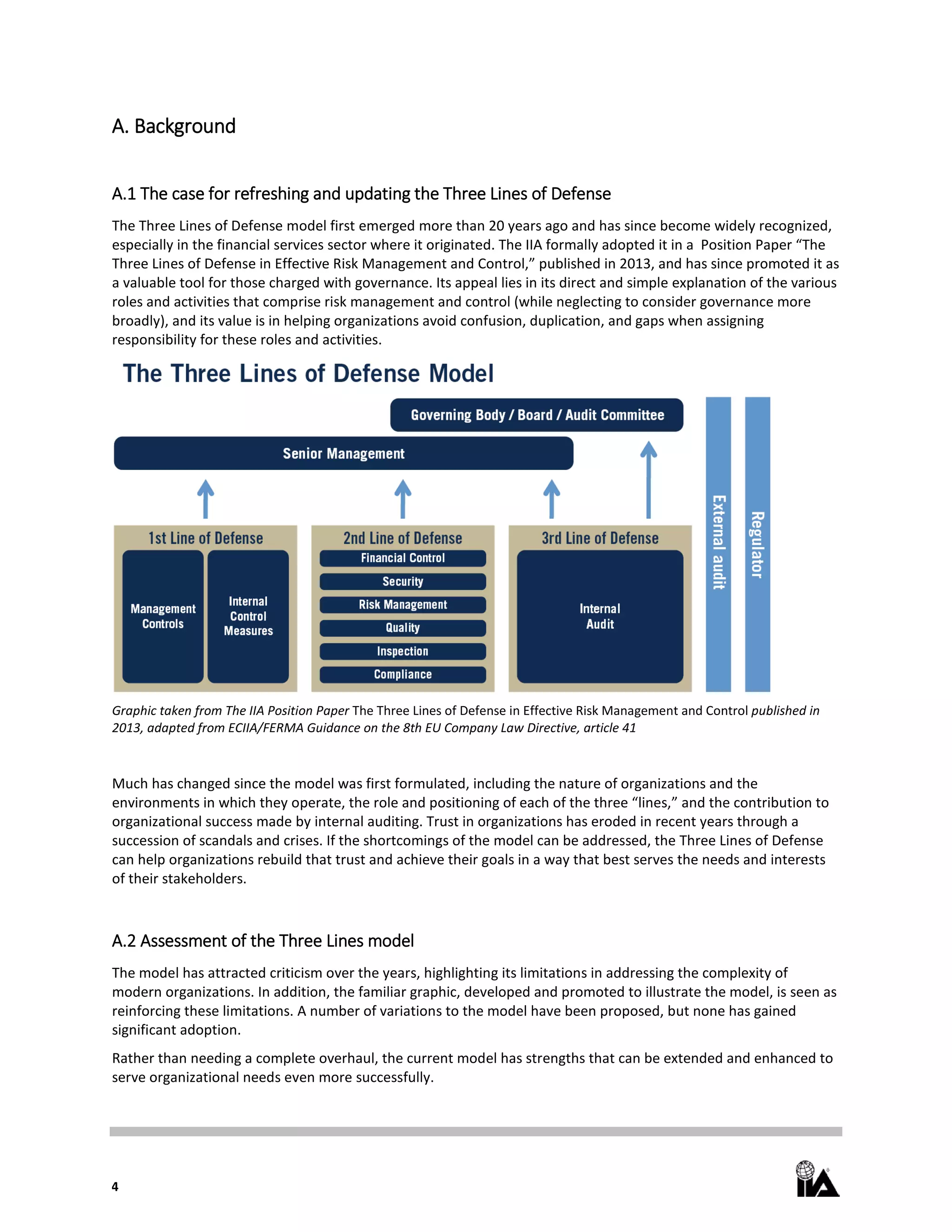 Three Lines of Defense | PDF
