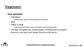 3 Lower Extremity Foot and Ankle Ligamentous Tendon Injuries about the ...