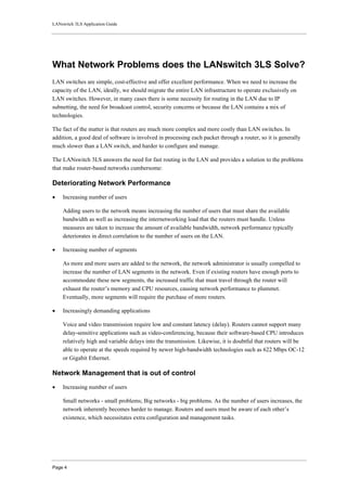 Madge LANswitch 3LS Application Guide | PDF