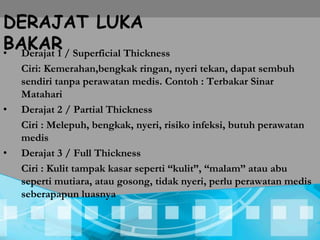 3 Luka Bakar.pptx dan penanganan yang bisa dilakukan | PPTX