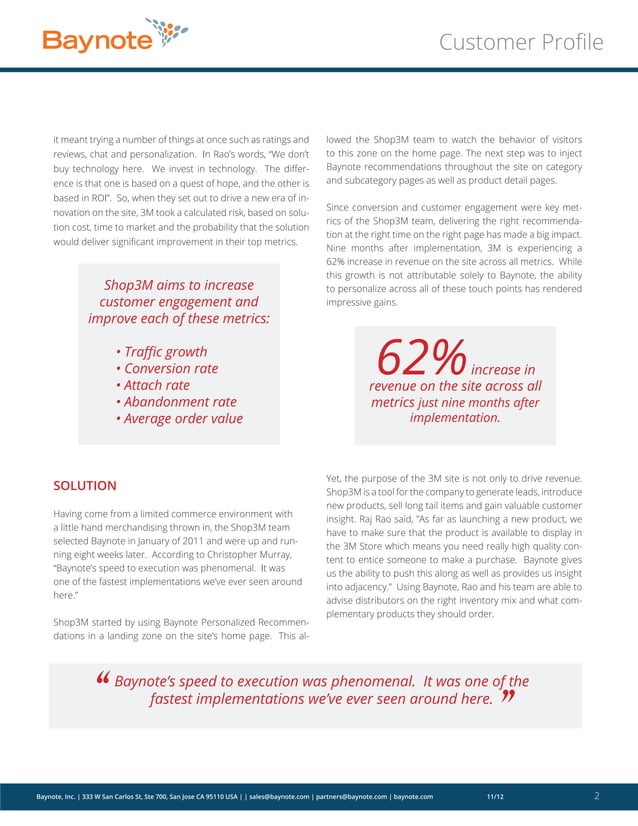 3M Customer Profile Story | PDF