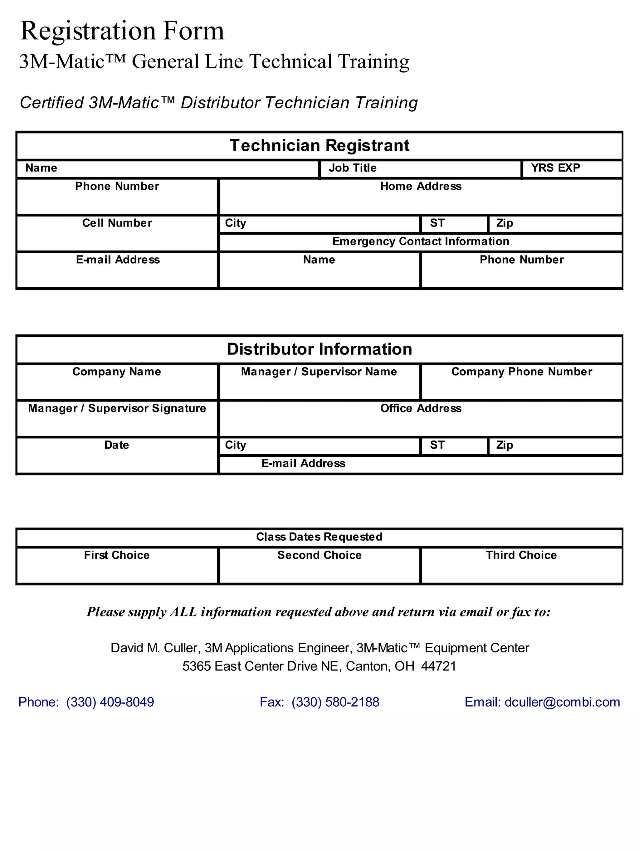 3M-Matic Tech Registration | PPT