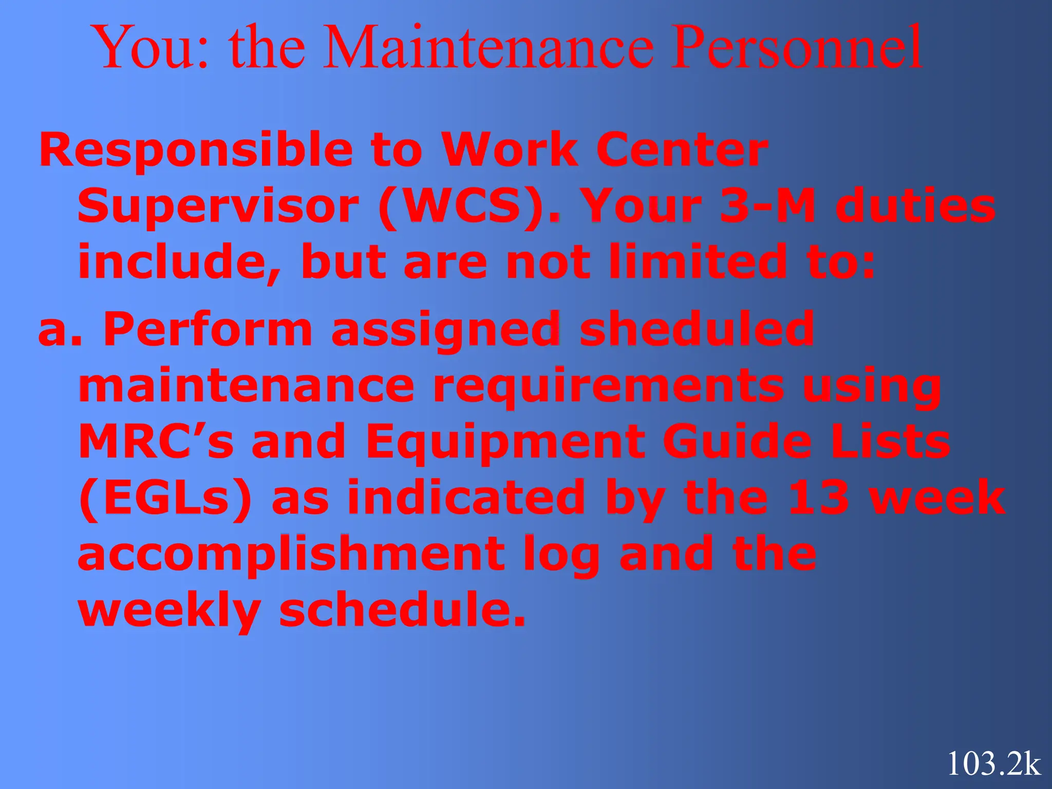 planning maintenance system for engineers | PPT