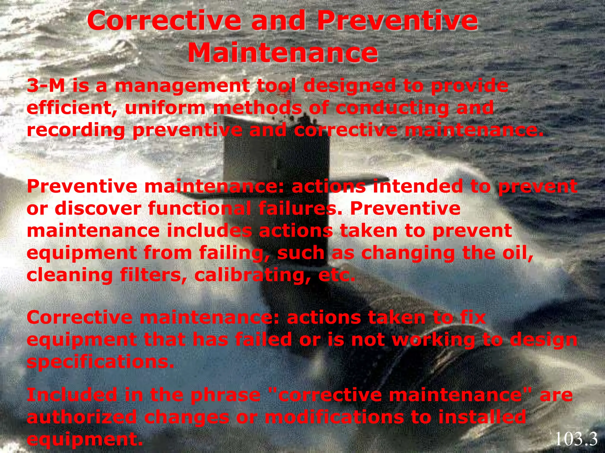 planning maintenance system for engineers | PPT