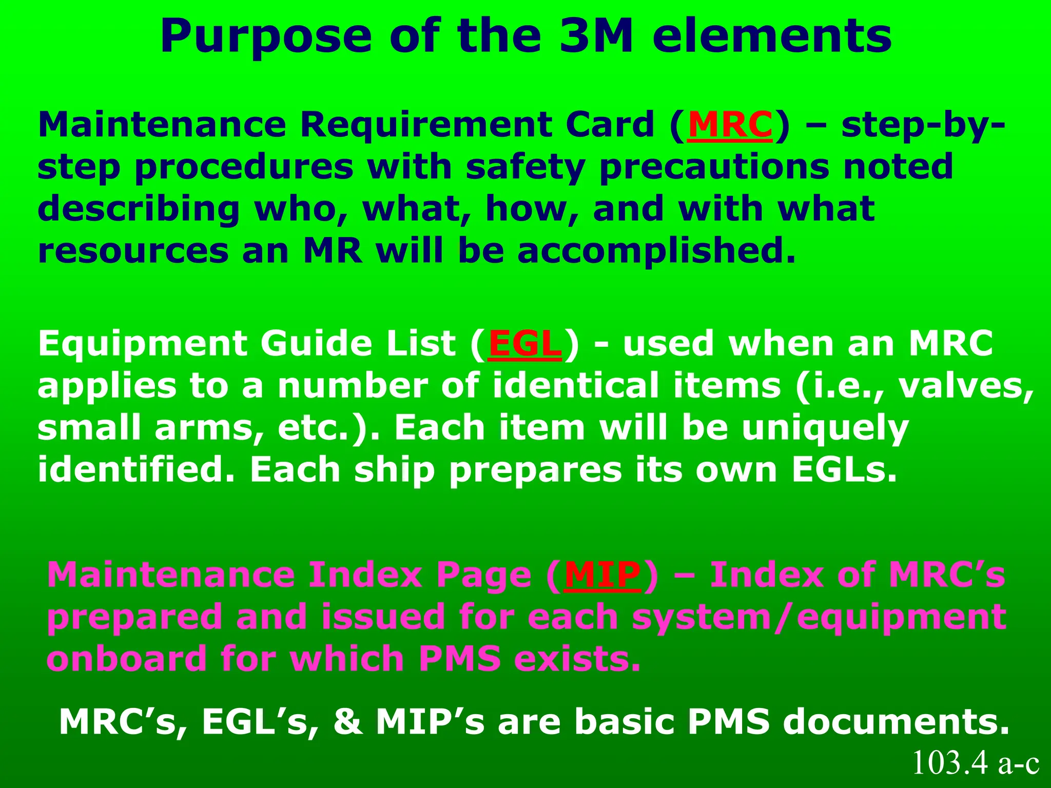 planning maintenance system for engineers | PPT