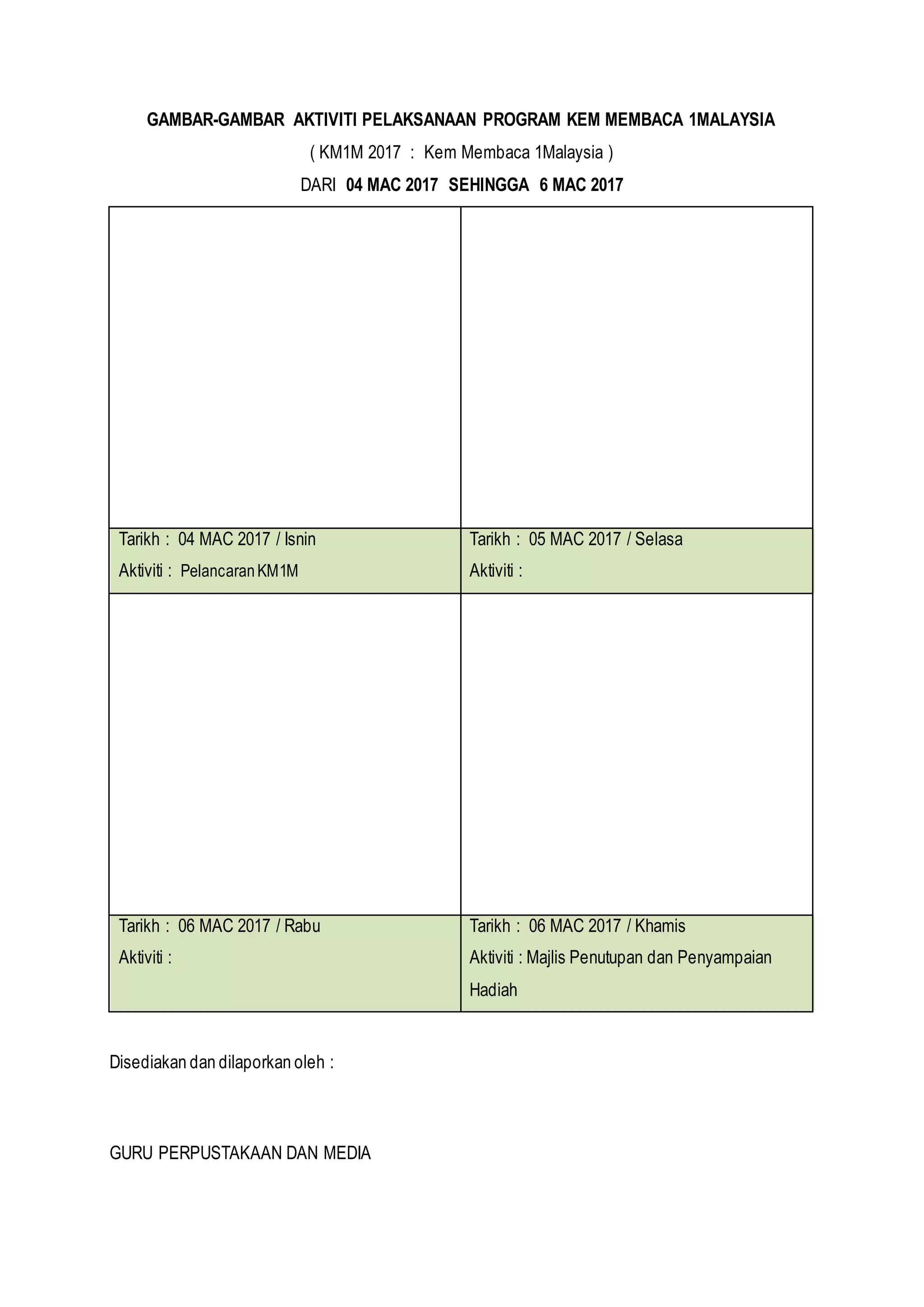 PROGRAM KEM MEMBACA | DOCX