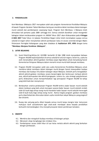 PROGRAM KEM MEMBACA | PDF