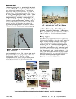 3M ACCR (Aluminum Conductor Composite Reinforced) - Overheadline ...
