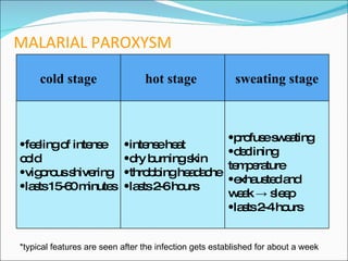 3 Malaria Clinical Features | PPT | Blood Disorders | Diseases and ...