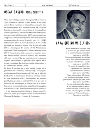Boletín Literario MAL DE OJO. numero 3, marzo | PDF