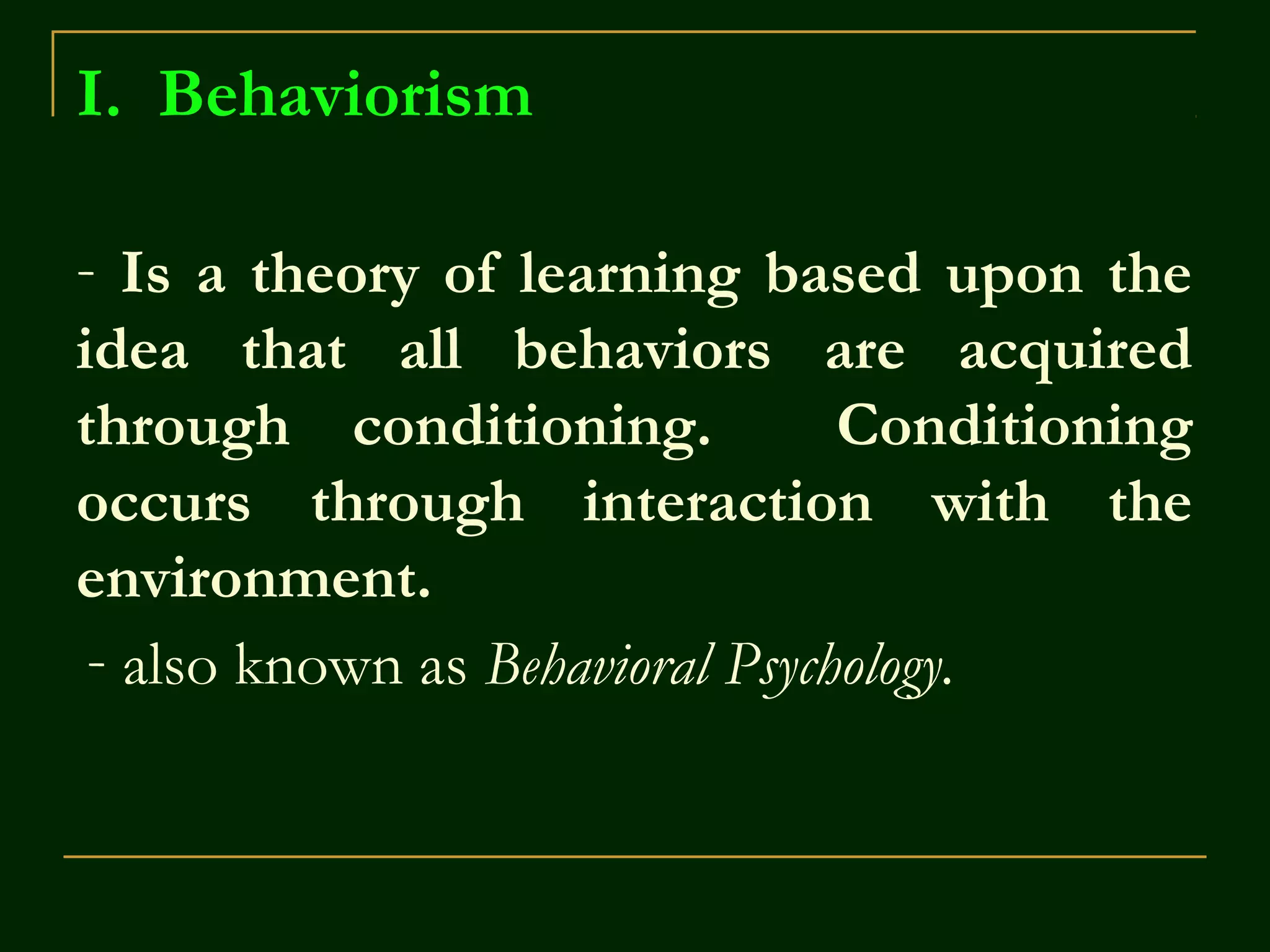 B. F. Skinner's Operant Conditioning | PPT