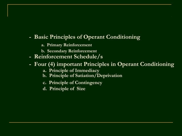 B. F. Skinner's Operant Conditioning | PPT