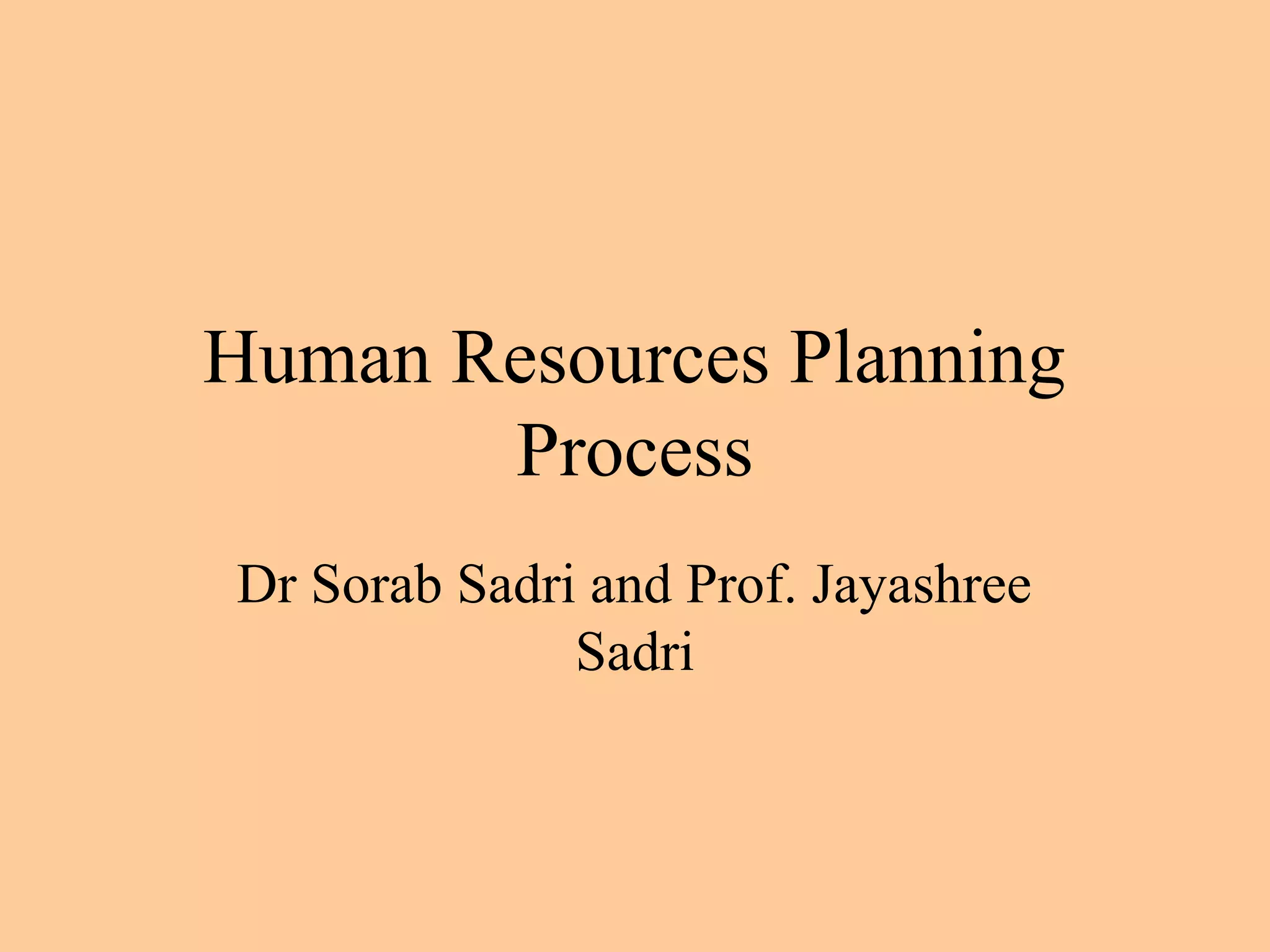 Manpower planning process | PPT