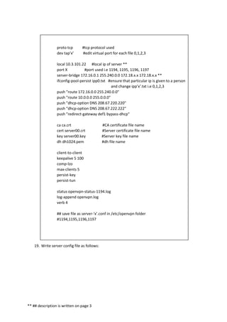 3 manual installation of open vpn | PDF