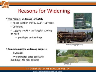 Narrow Pavement Widening - Beaumont District | PPTX