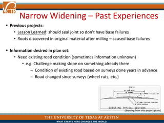 Narrow Pavement Widening - Beaumont District | PPTX