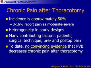 Regional Anesthesia in the Prevention of Persistent Postsurgical Pain ...