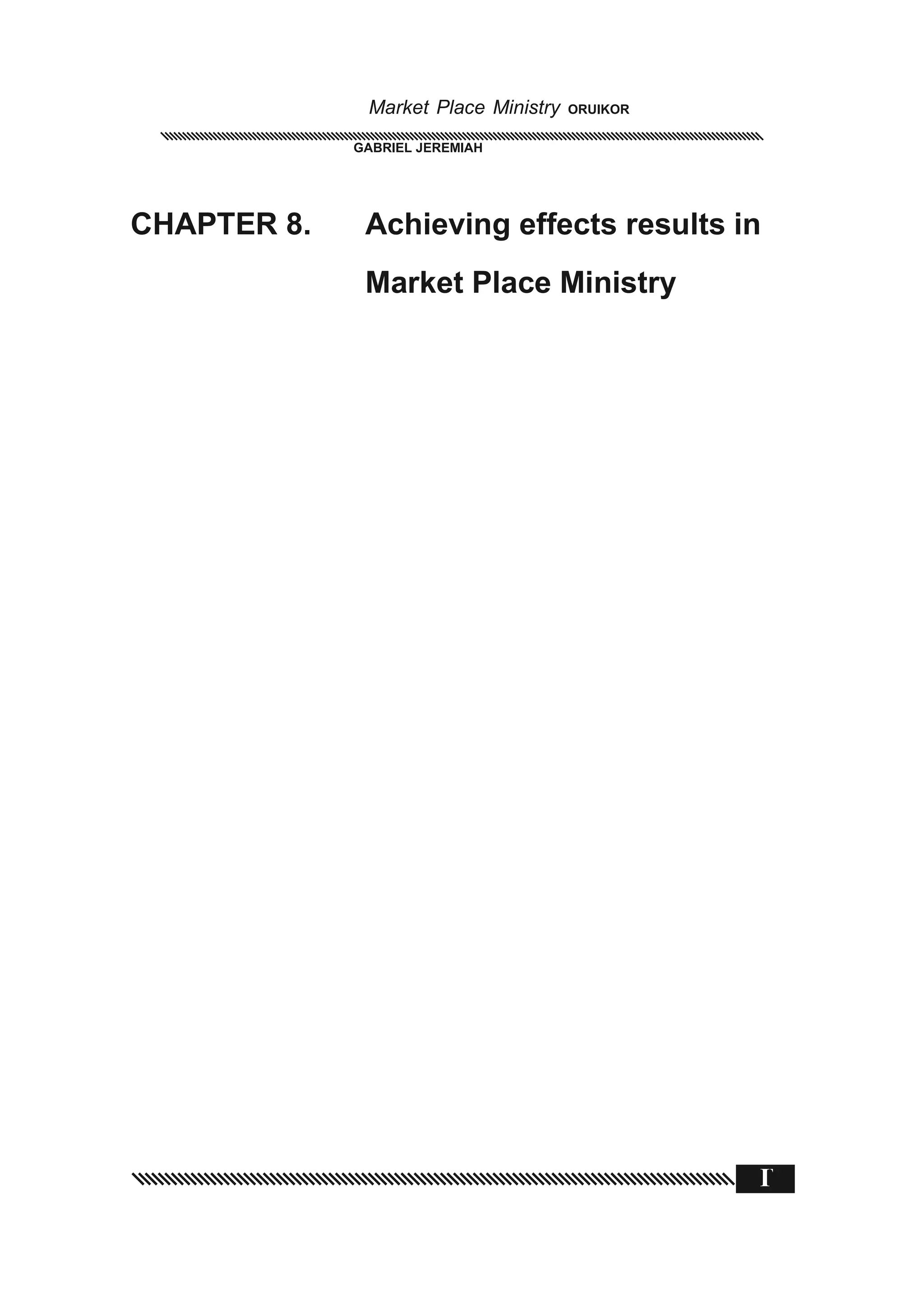 MARKET PLACE MINISTRY | PDF