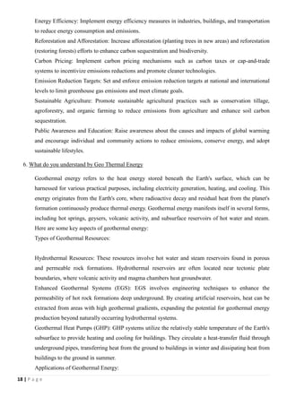Advanced Energy Engineering Important topics | DOCX