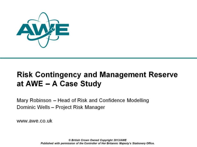 Risk contingency and management reserve | PPTX