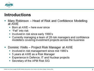 Risk contingency and management reserve | PPT