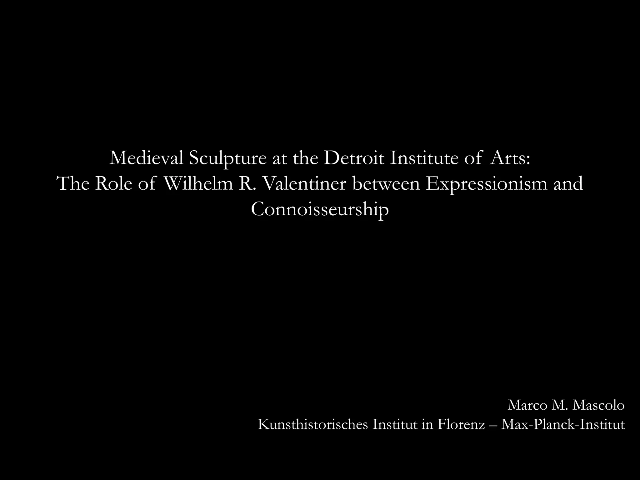 3 Marco M. Mascolo Medieval Sculpture at the Detroit Institute of Arts ...
