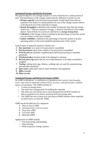 3_Material Handling_Plan, set up , and control | PDF