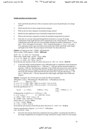 3_Material Handling_Plan, set up , and control | PDF