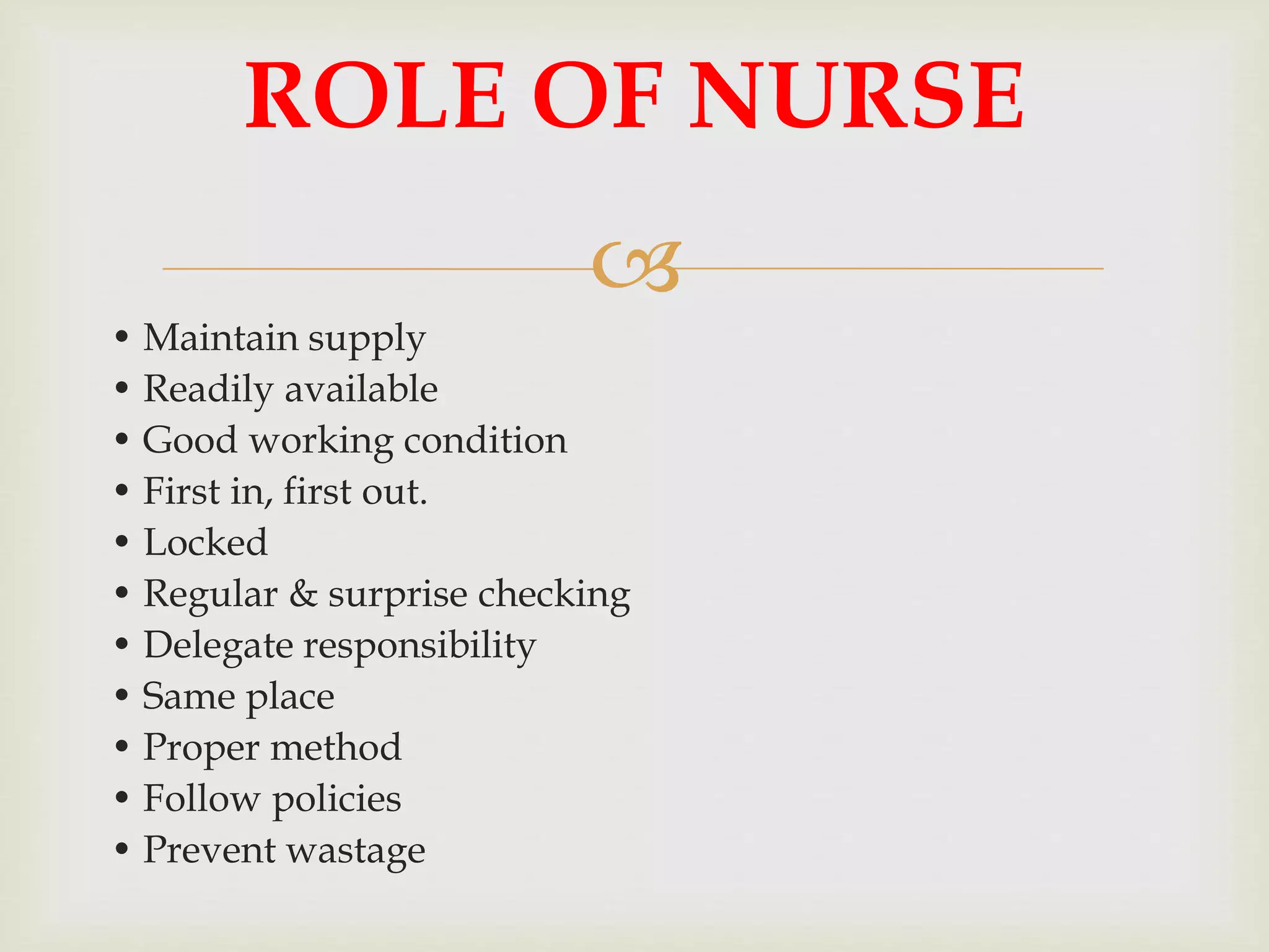 material management- nursing | PPTX