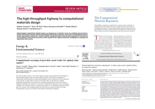 Materials informatics | PDF