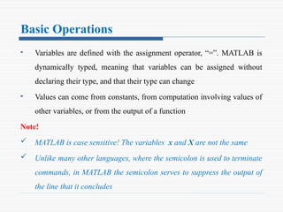 3_MATLAB Basics Introduction for Engineers .pptx | Computing | Technology & Computing