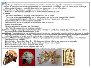 Materiales Metálicos. Introducción a la metalurgia | PDF