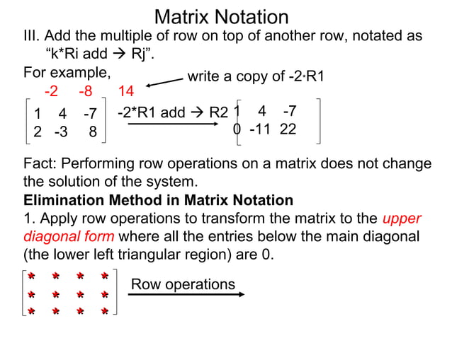 83 matrix notation | PPT | Technology & Computing