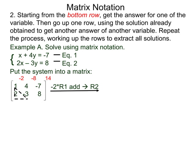 83 matrix notation | PPT | Technology & Computing