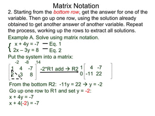 83 matrix notation | PPT