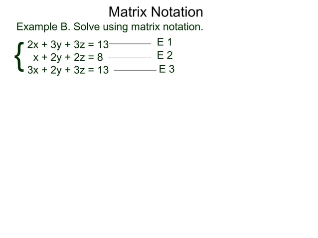 83 matrix notation | PPT | Technology & Computing